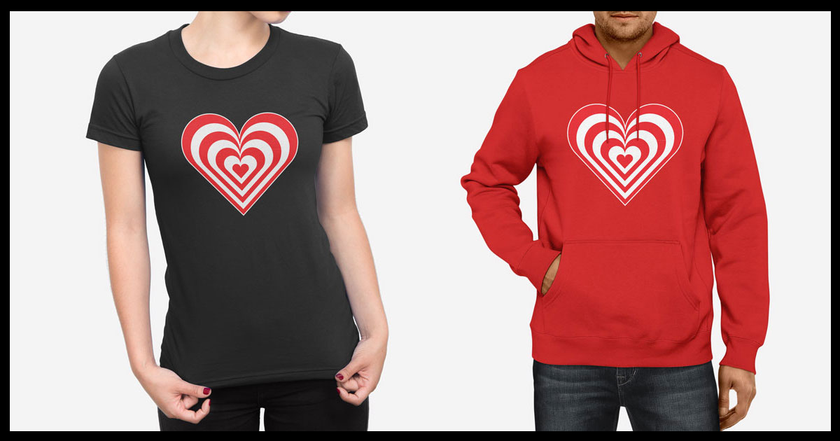 Majica Zebra srce | Smešne majice, potiskane majice in majice po želji